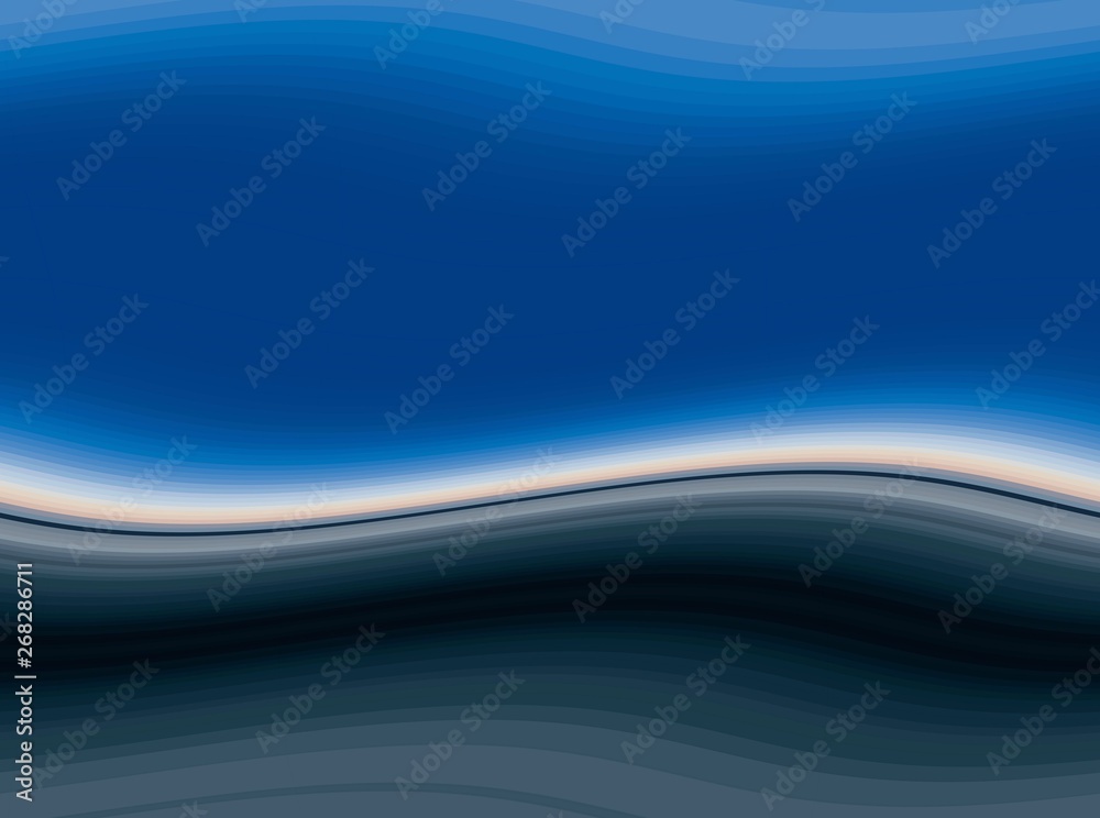 abstract waves background with midnight blue, ash gray and very dark ...