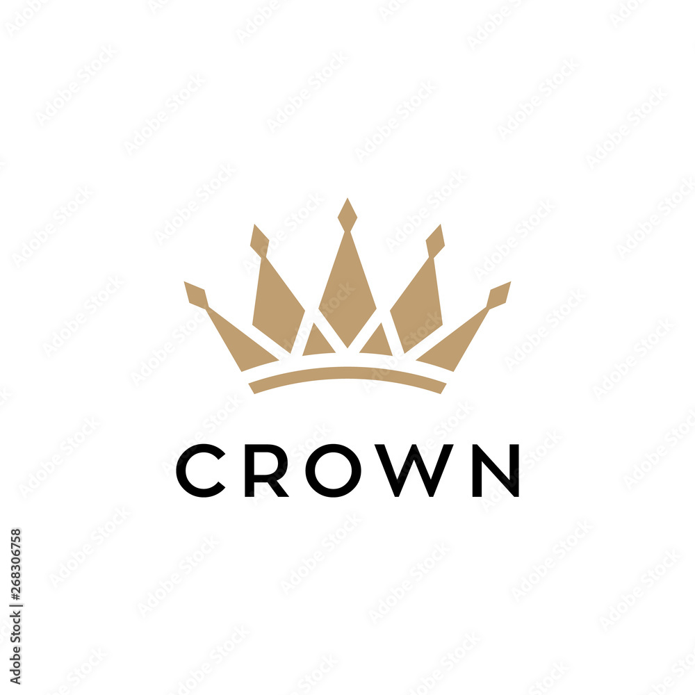 crown concept vector logo design Stock Vector | Adobe Stock