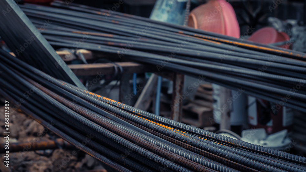 Deform bar steel used in reinforcement concrete structure element ...
