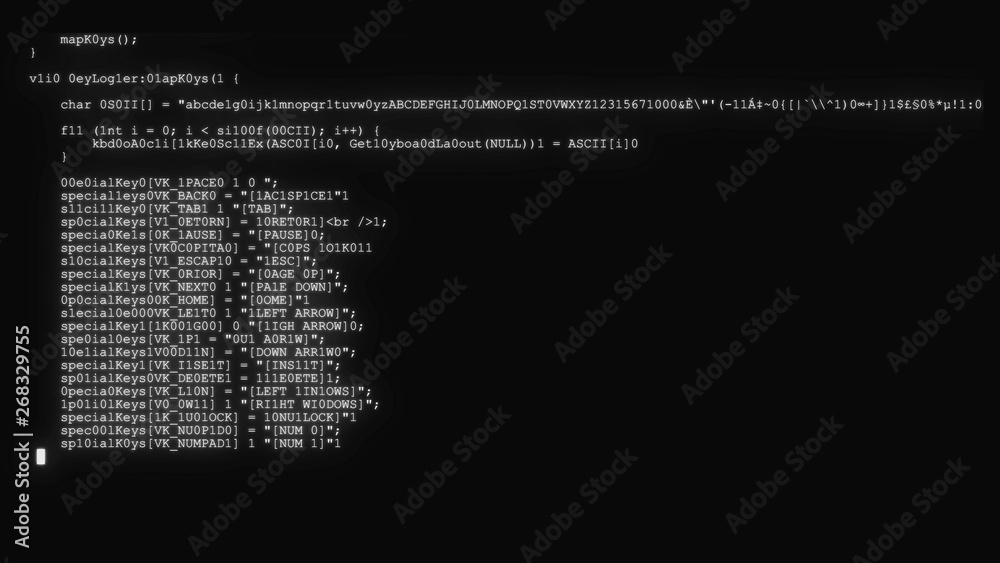encrypted programming security hacking code data flow stream on display ... encrypted programming security hacking code data flow stream on display ...