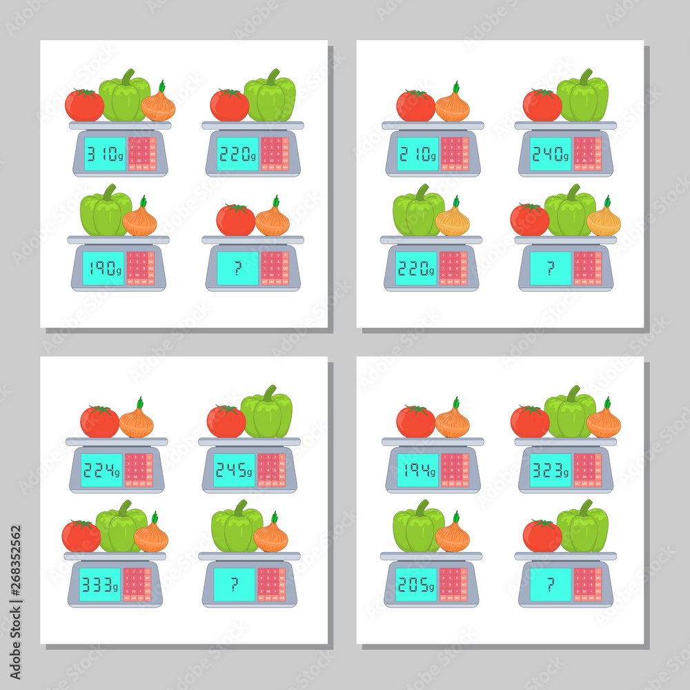 Mathematical Addition Subtraction Puzzle. System of equations. Math ...