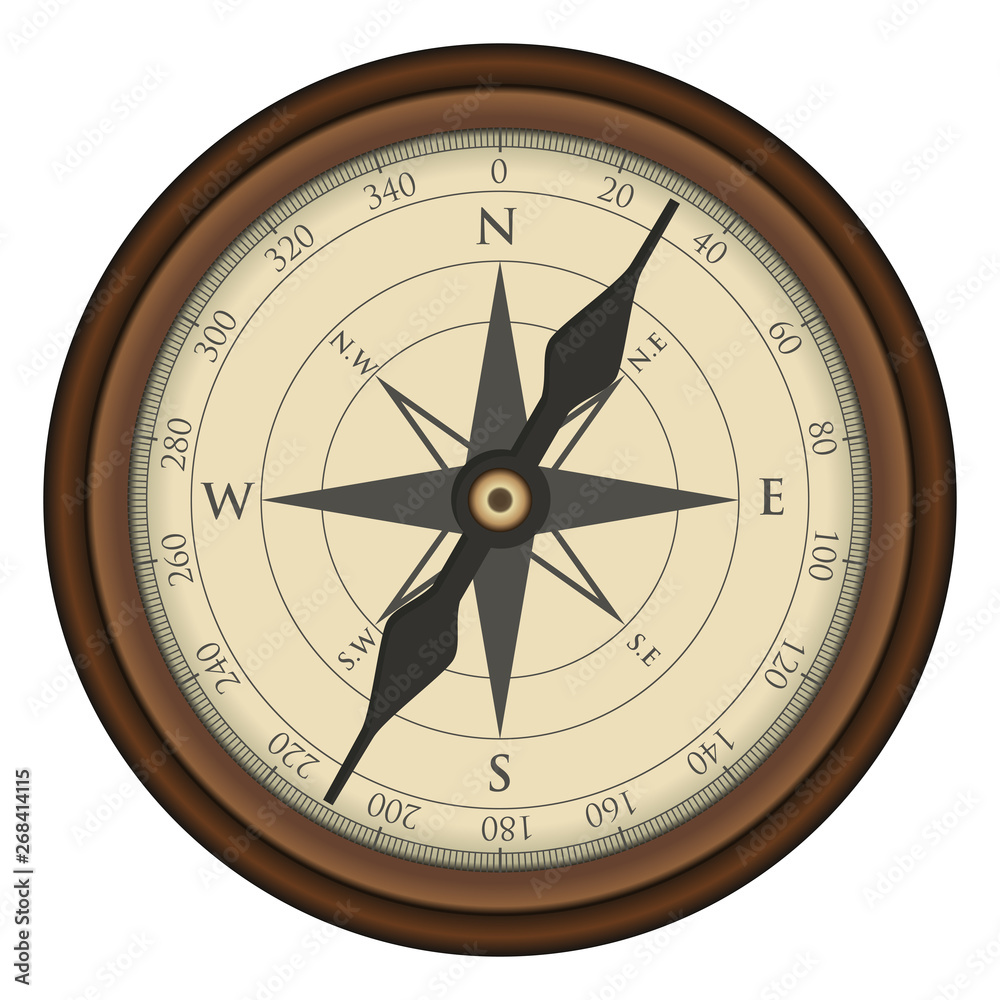 Icône boussole Stock Vector | Adobe Stock