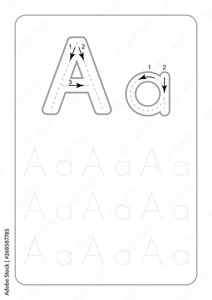Kindergarten Tracing Letters Worksheets monochrome Tracing Letters ...