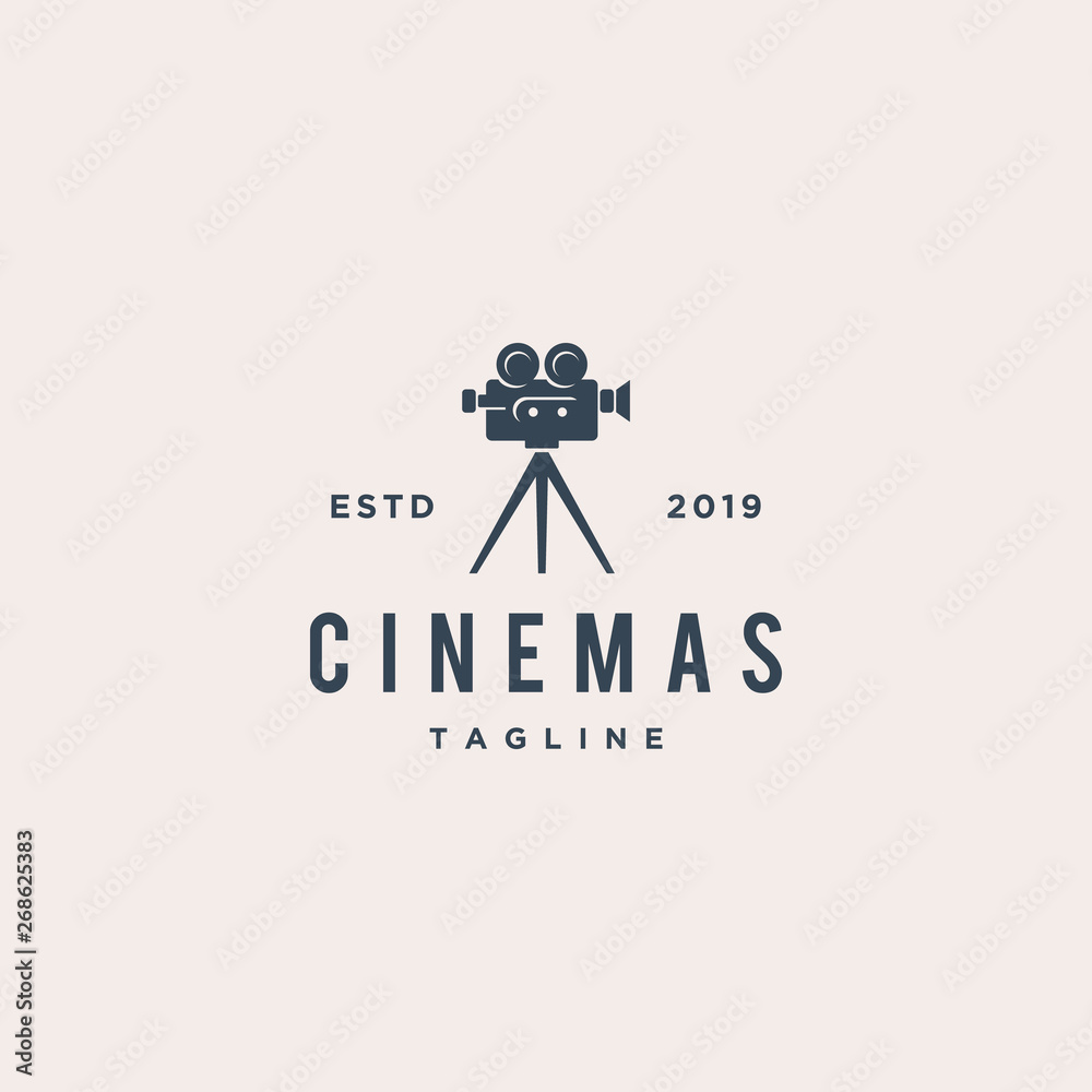 camera cinema / film production vector logo design Stock Vector | Adobe ...