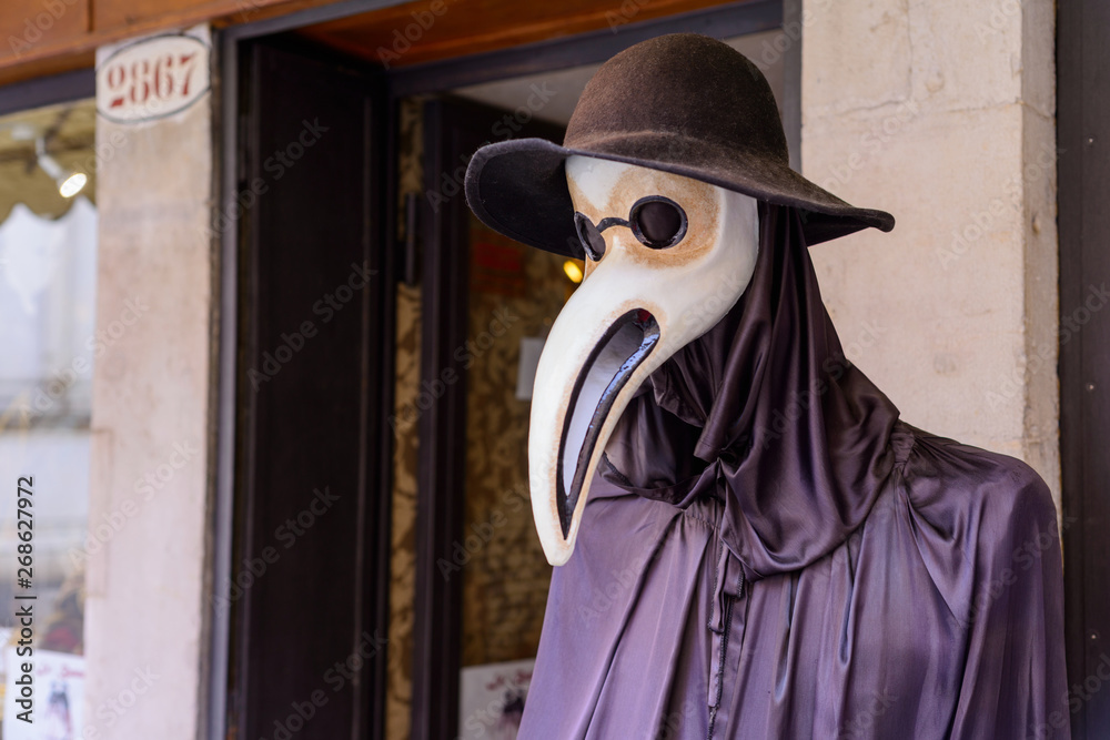Beak doctor venetian mask Stock Photo | Adobe Stock
