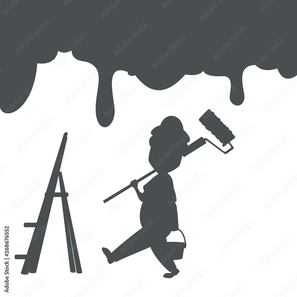 Paint Bucket Silhouette