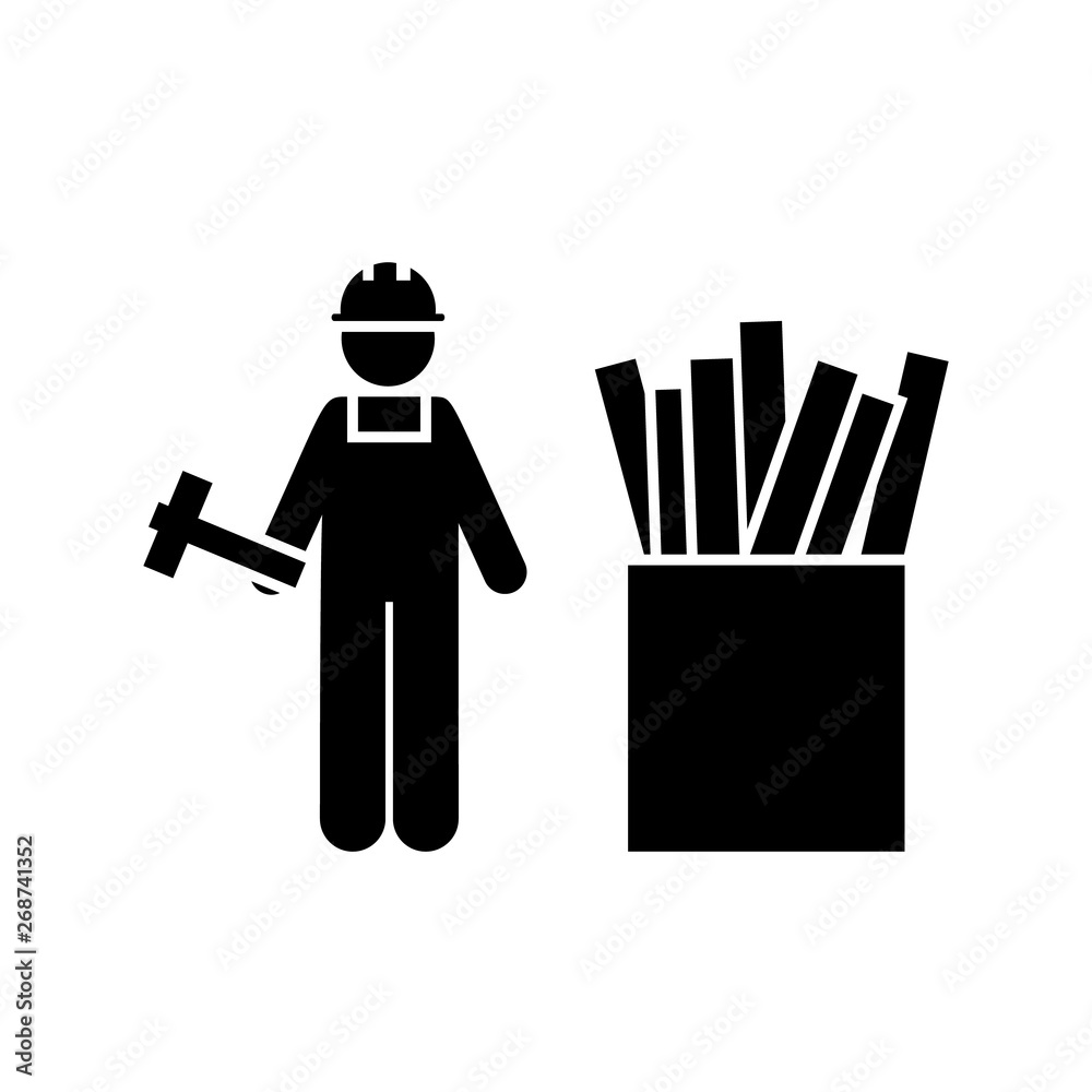 Man, job, joint, wrench, person icon. Element of manufacturing icon ...