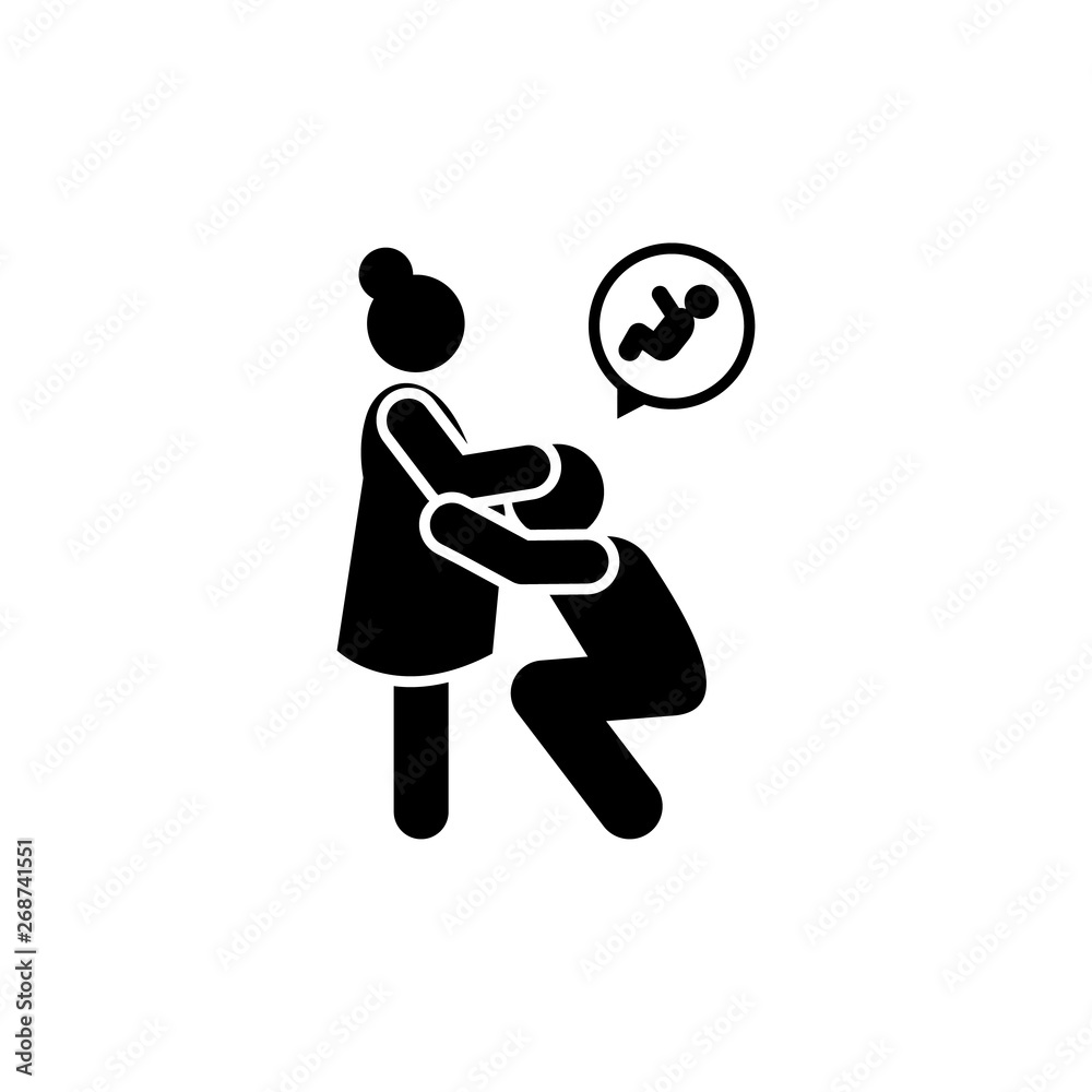 Couple, maternal, family, happy icon. Element of maternity icon ...