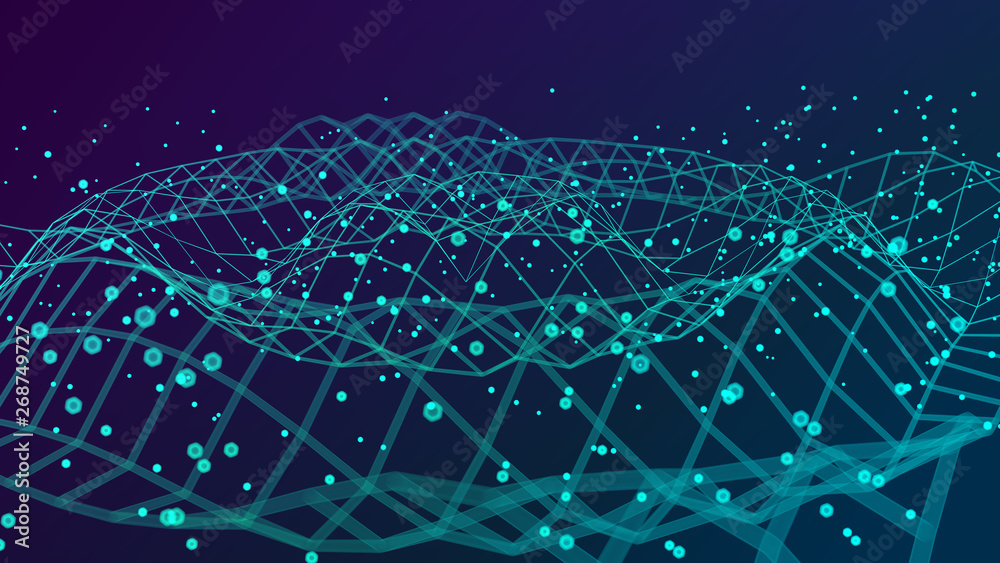 Abstract big data futuristic light wallpaper background design. Science ...