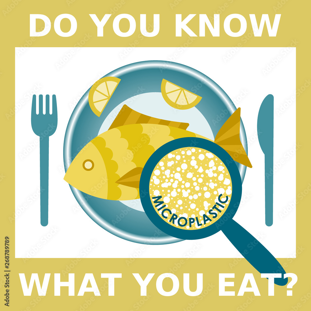 Plastic pollution, microplastic problem. Microplastic in the food ...