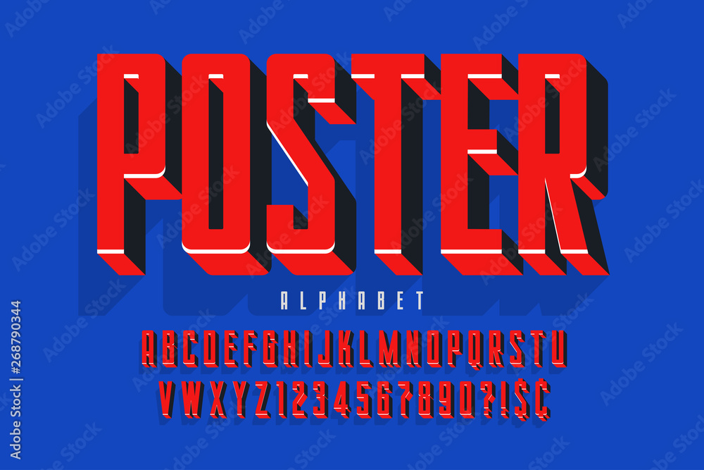 Protest display font design, alphabet, character set Stock Vector ...