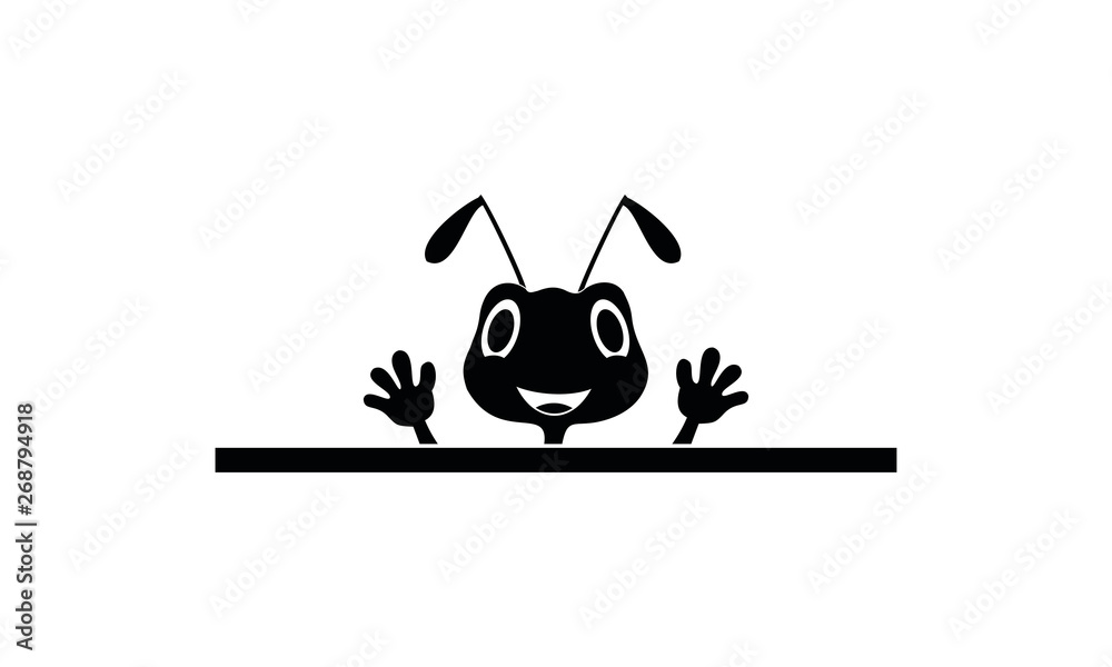 Ant illustration symbol Stock Vector | Adobe Stock