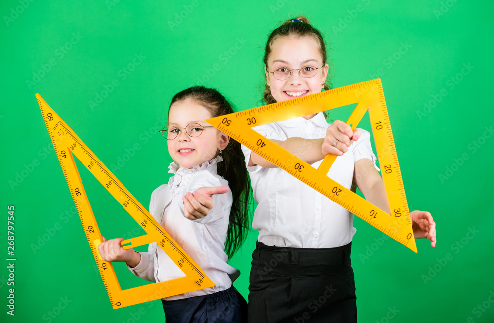 Geometry favorite subject. Education and school concept. School ...