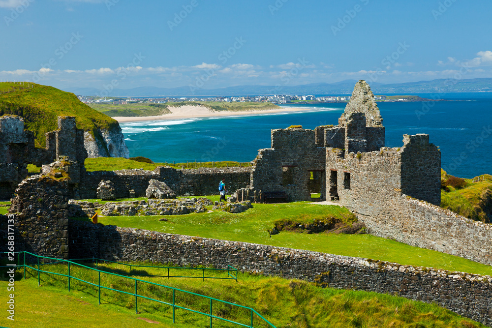 Dunluce Castle. Bushmills. Causeway Coastal Route. Antrim County ...