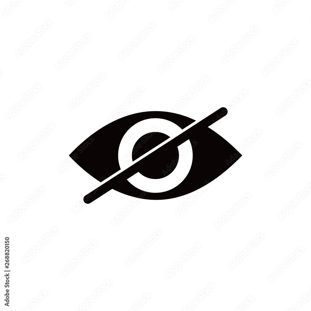 Eye, Blind Icon symbol vector Stock Vector | Adobe Stock
