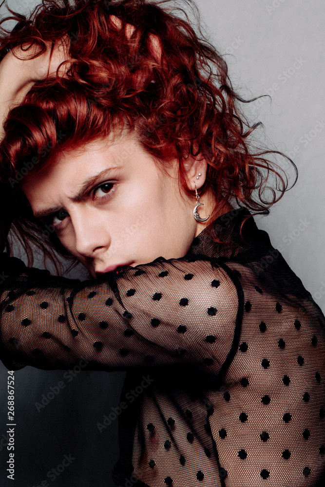 Gender revolution - Transgender model studio portraits Stock Photo ...
