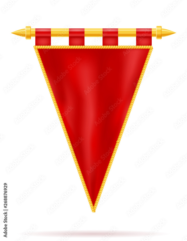 royal flag realistic template empty blank stock vector illustration ...