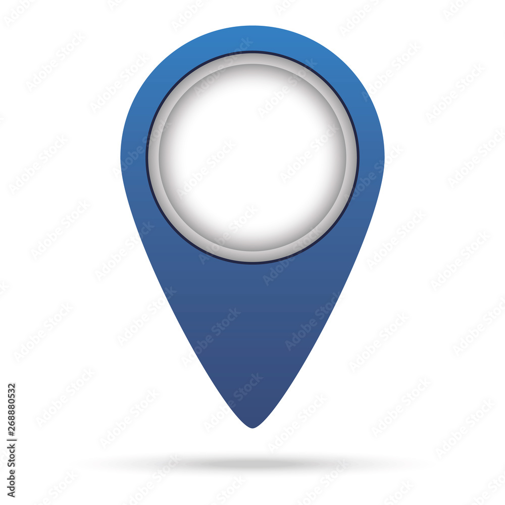 Map Pin Blue Colored Vector Illustration marker sign Stock Vector ...