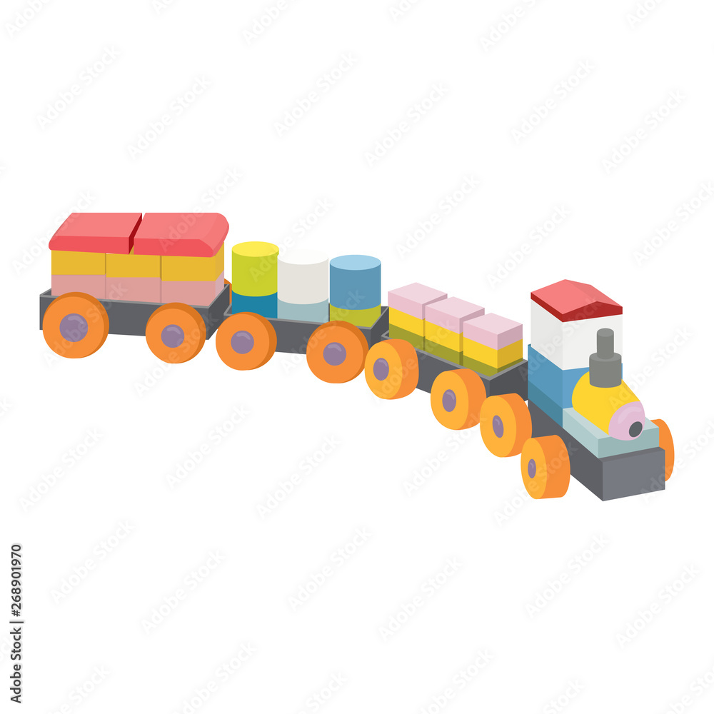 Toy Train Vector