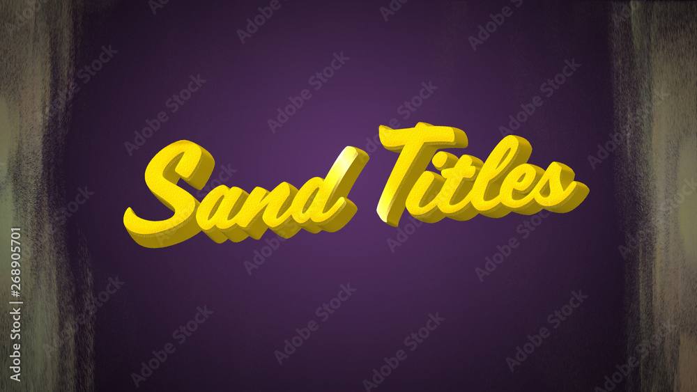 Sand Titles Stock Template | Adobe Stock