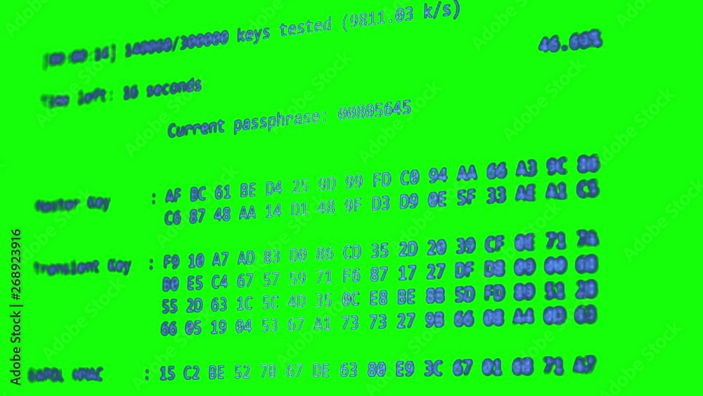 Vidéo Stock Computer Hacking, hacking bruteforce password attack via Wi ...