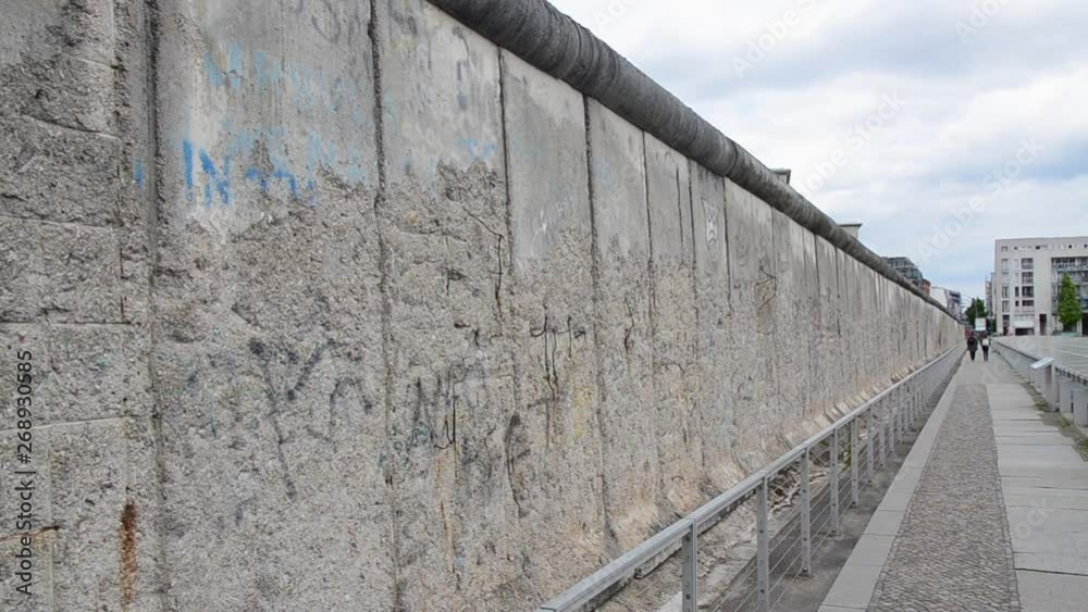Remains of the Berlin Wall. The Berlin Wall was concrete barrier ...