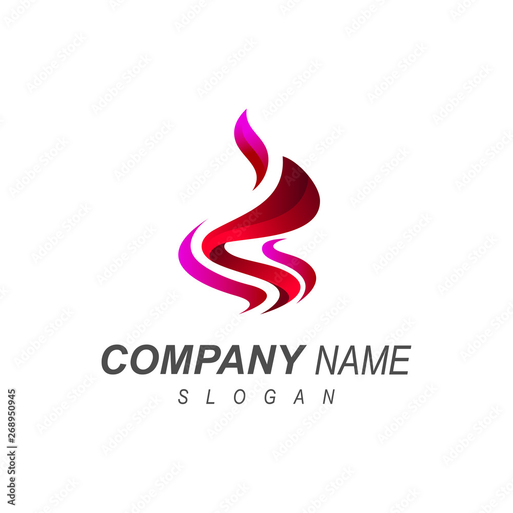 logo letter s, logo s and fire, a burning fire logo + hot icon Stock ...