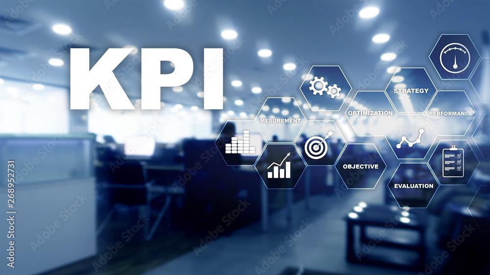 KPI - Key Performance Indicator. Business and technology concept ...
