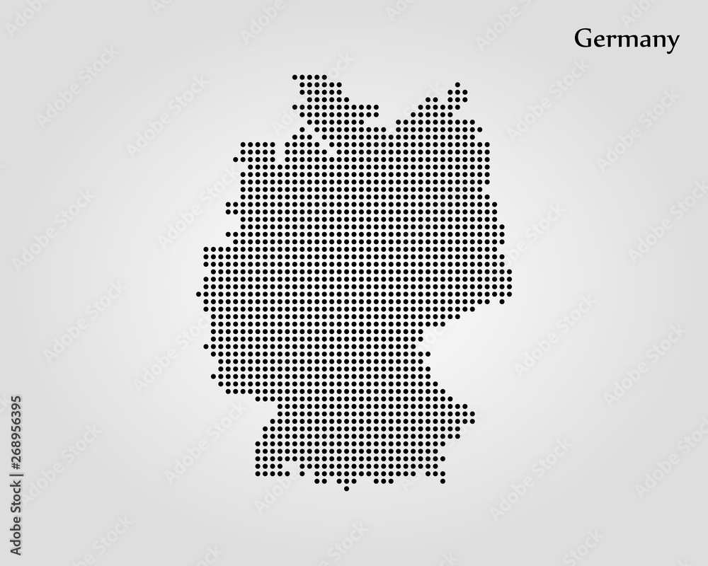 Map of Germany. Vector illustration. World map Stock Vector | Adobe Stock