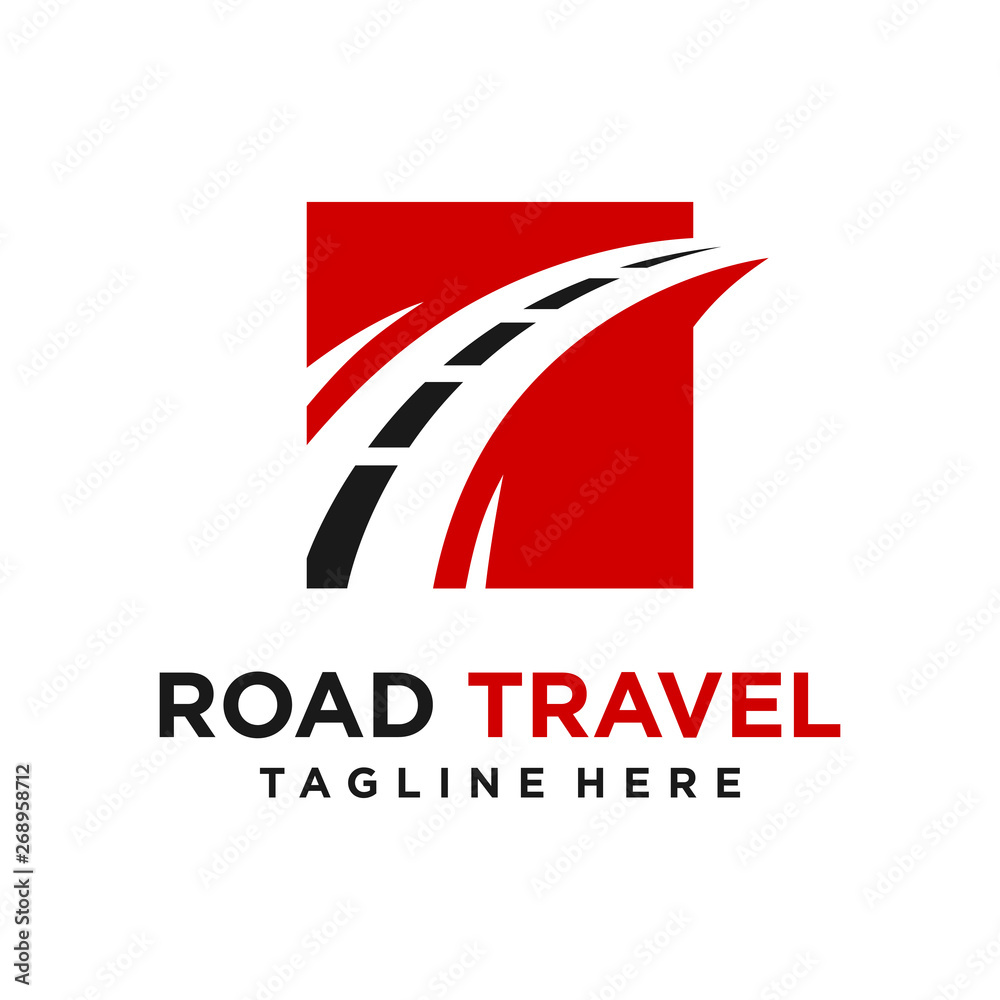 road logo design Stock Vector | Adobe Stock