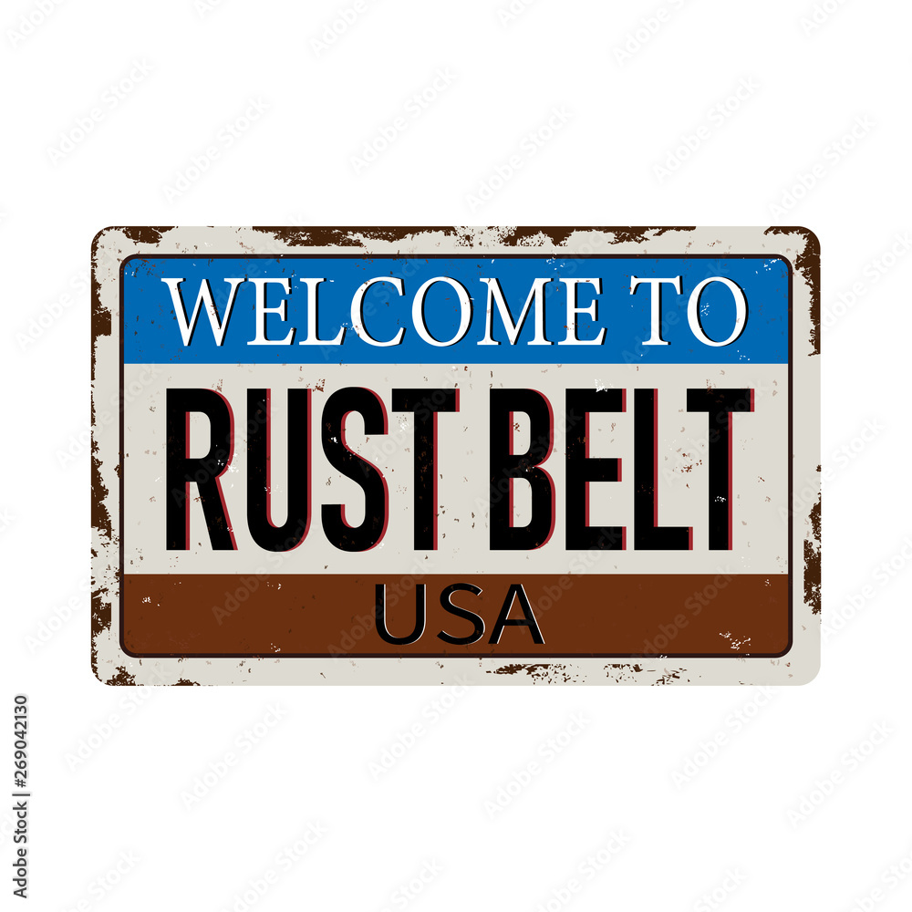 Welcome to Rust Belt USA, United States of America colors, vintage ...