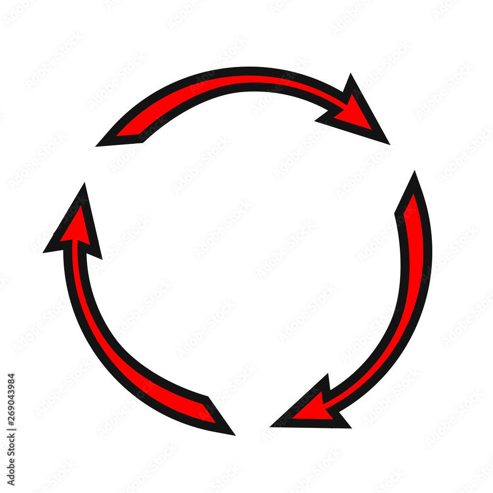Circle arrows for infographic. Diagram, graph, presentation and chart ...