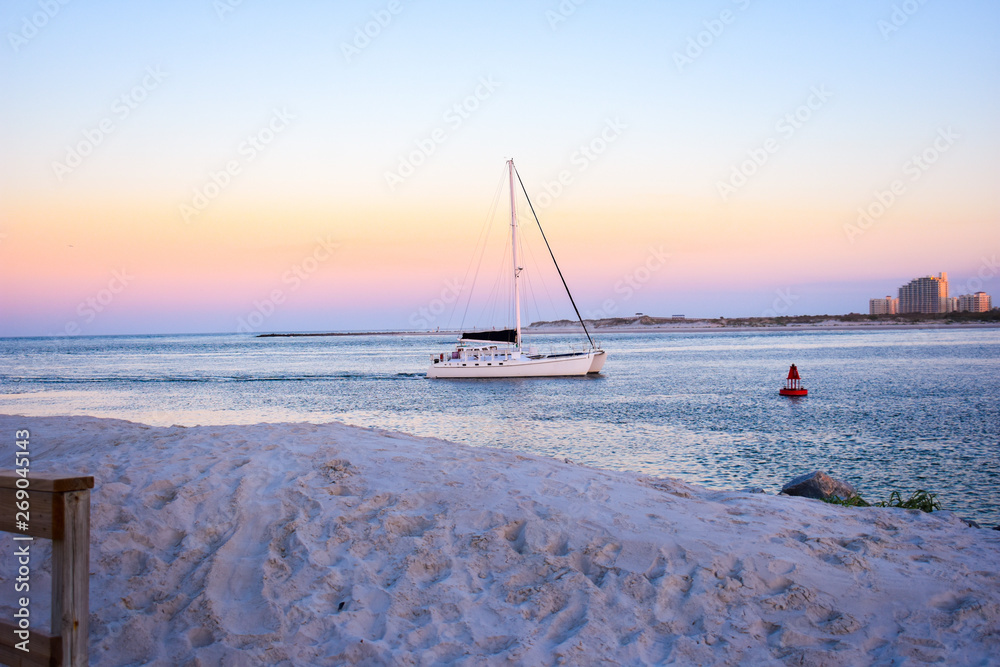 Idyllic Chartered Sunset Sail at the Ponce Inlet Lighthouse Jetty in ...