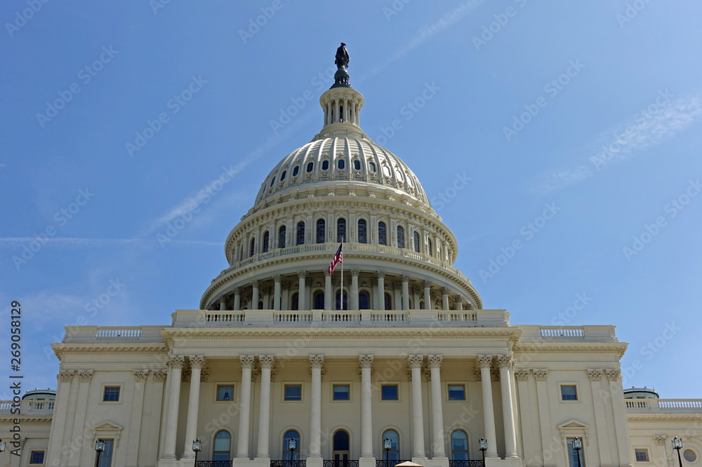 WASHINGTON, DC -6 APRIL 2019- View of the United States Capitol ...