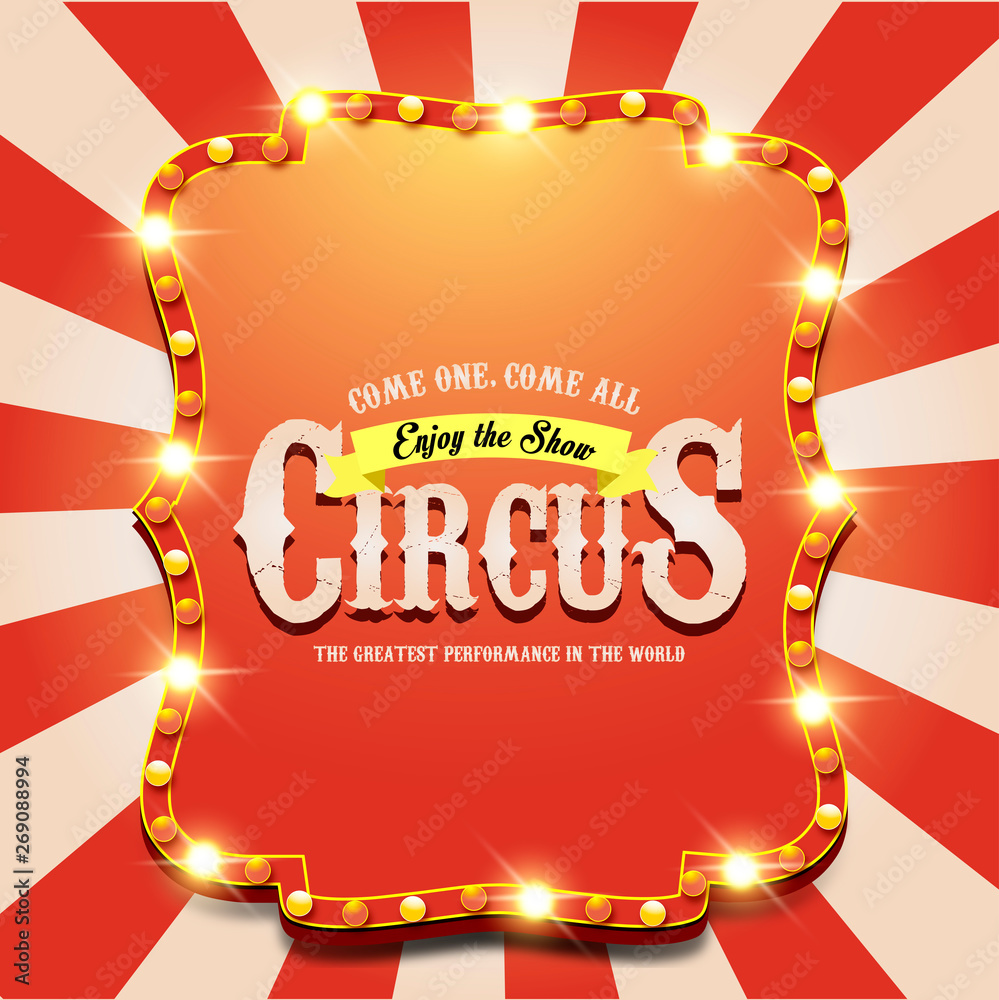 Circus Banner Vector