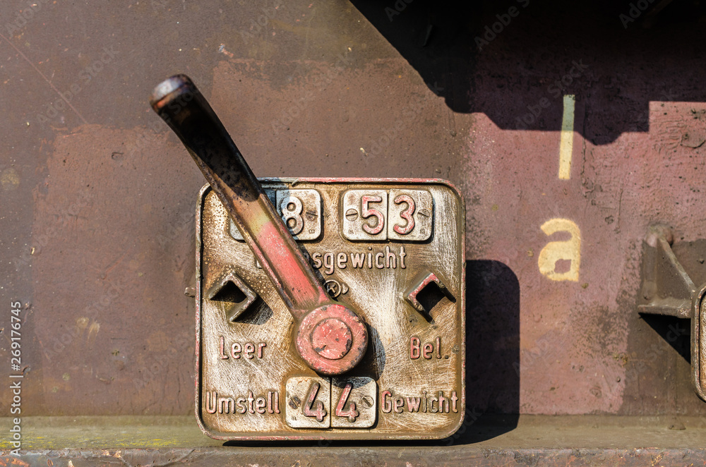 Hebel Eisenbahn Stock Photo | Adobe Stock