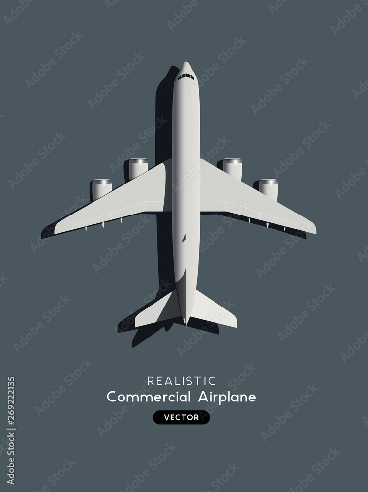 Commercial Airplane Vector