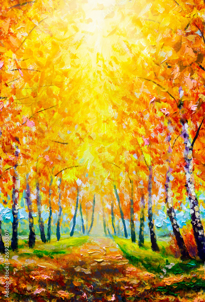 Colorful Paintings Of Trees