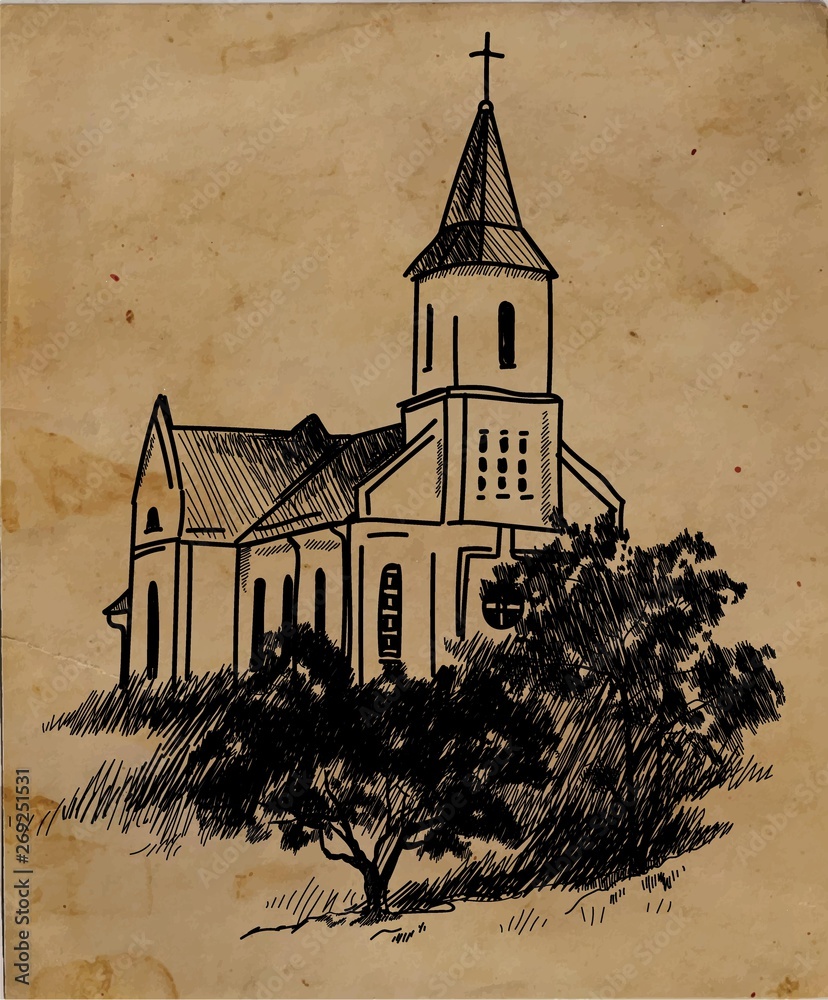 Catholic Church Drawing