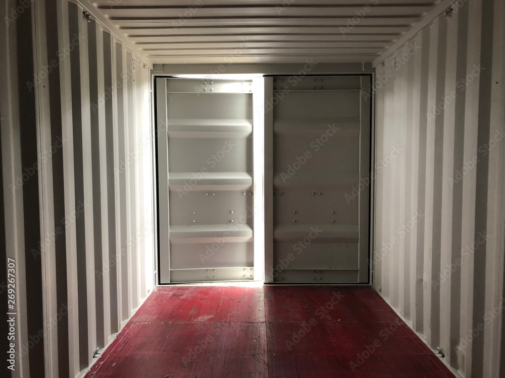 Inside Shipping Container Stock Photo | Adobe Stock