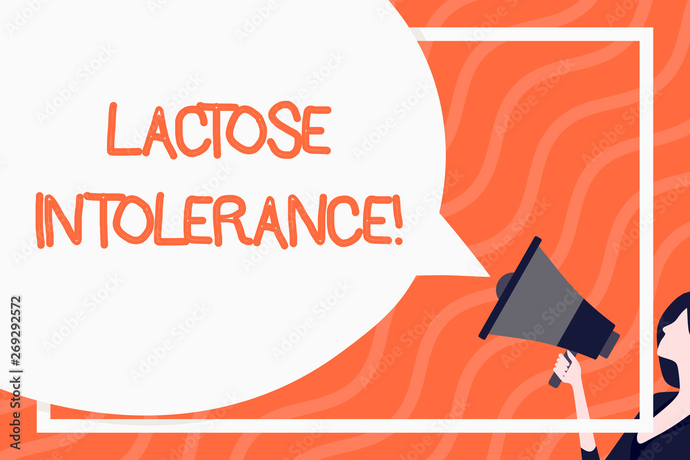 Word writing text Lactose Intolerance. Business photo showcasing ...
