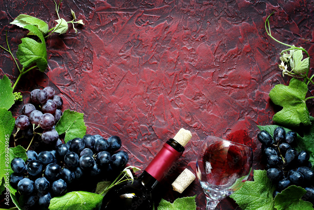 Wine And Grapes Wallpaper