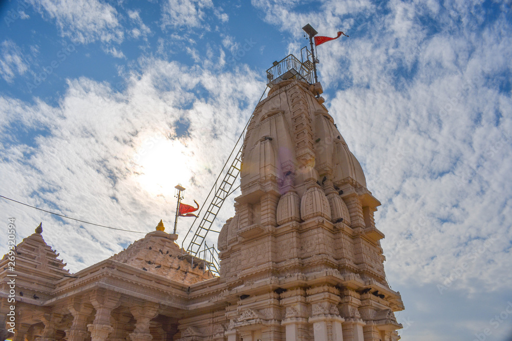 Mini Pavagadh Temple, Gandhinagar, Gujarat, India Stock Photo | Adobe Stock