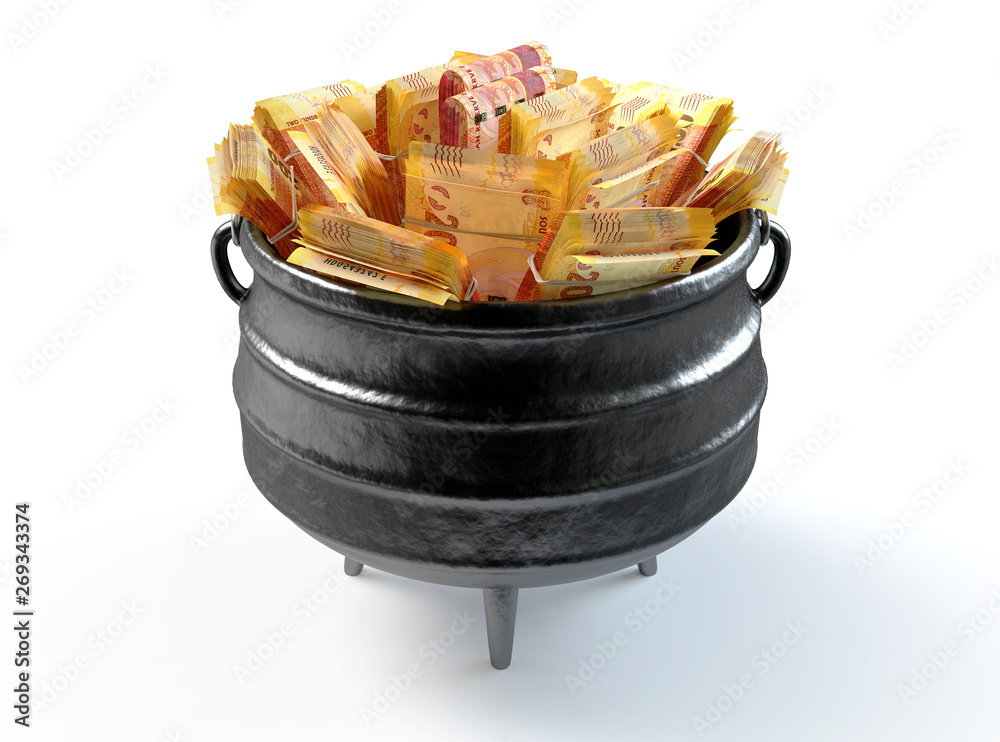South African Potjie Pot And Cash Stock Photo | Adobe Stock