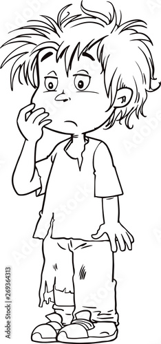 Homeless Children Cartoon