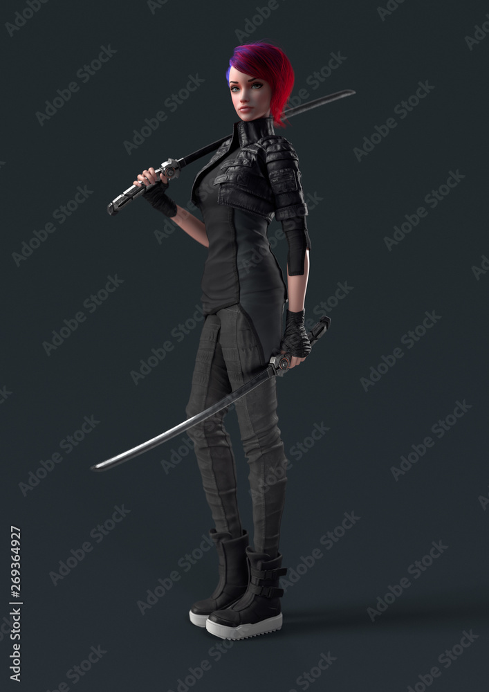 Futuristic Samurai Sword