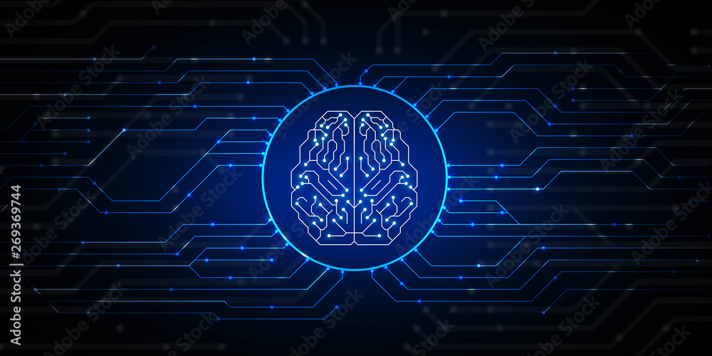 AI, Artificial intelligence conceptual of next generation technology ...