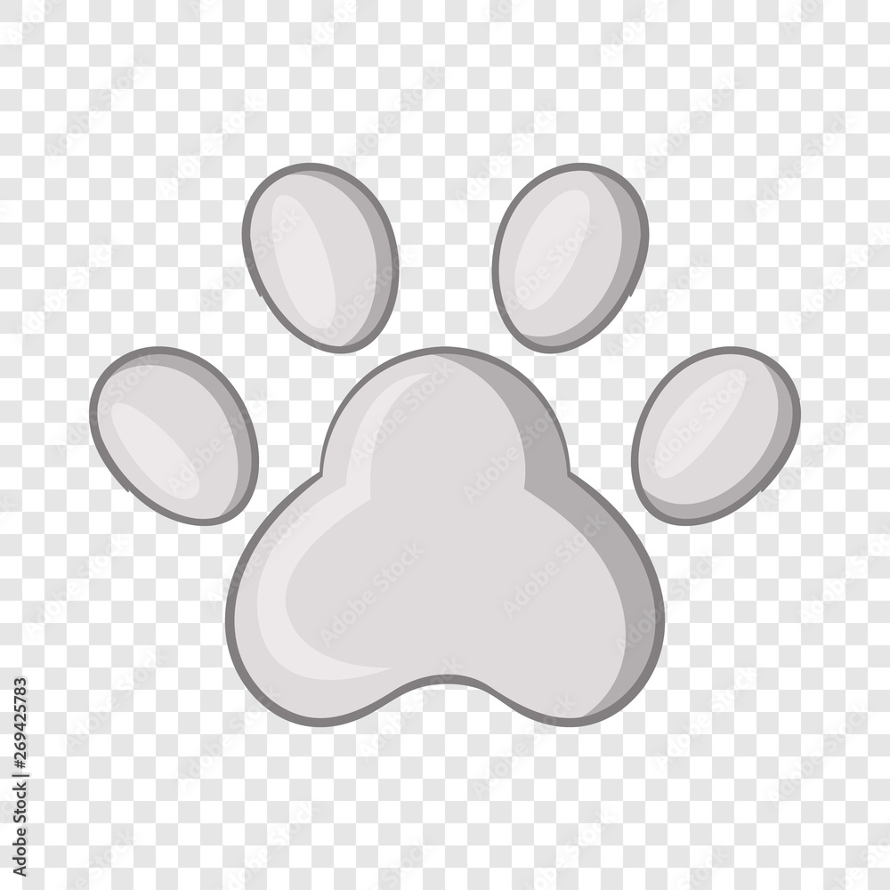 Footprint of cats foot icon. Cartoon illustration of cats foot vector ...