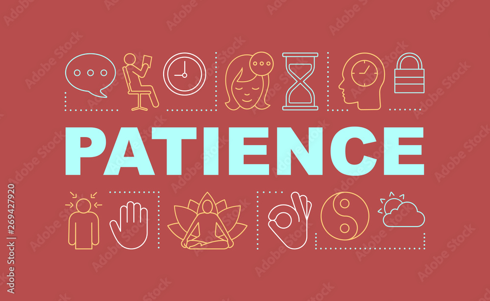 Patience word concepts banner Stock Vector | Adobe Stock Patience word concepts banner Stock Vector | Adobe Stock
