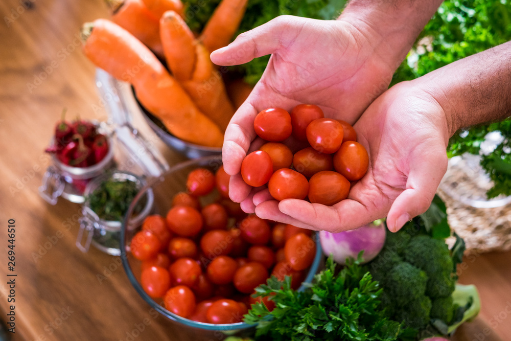 Vegetables for vegetarian or vegan or healthy food lifestyle people ...